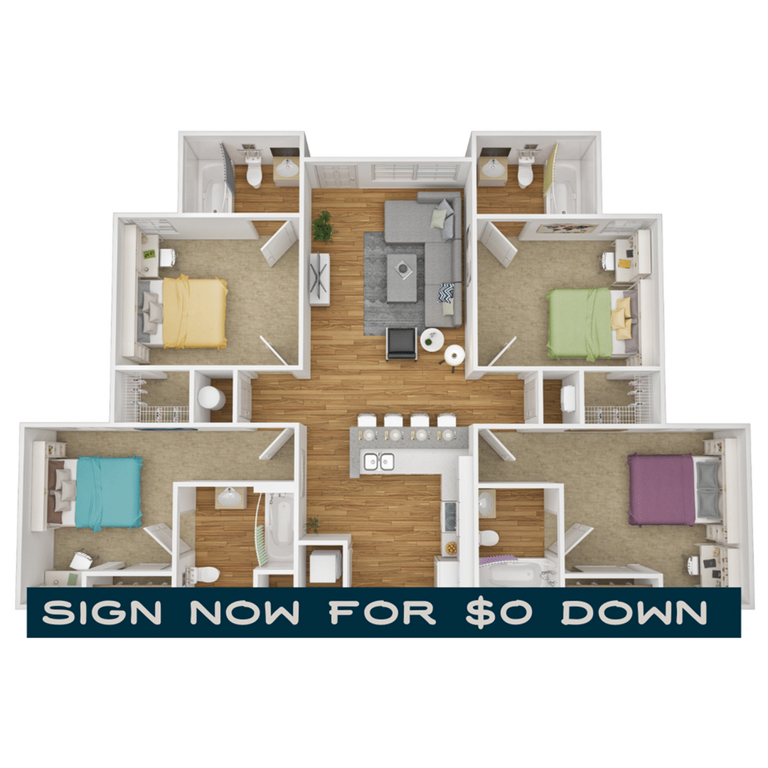 Floor Plans | KSU Off-Campus Housing | Copper Social